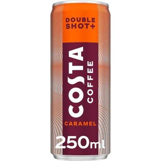 Costa Double Shot + Caramel Cold Coffee Cans - Lancashire Suppliers Ltd